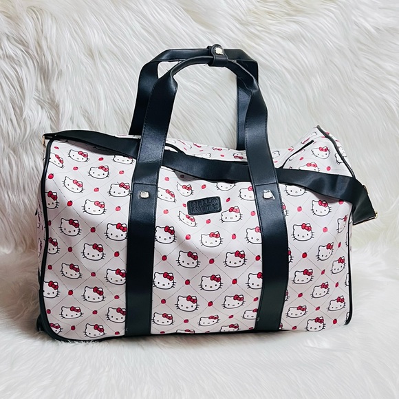 Hello Kitty | Accessories | Hello Kitty Rolling Duffel Bag | Poshmark
